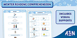 Winter Weather Cut and Paste Labeling for K-2nd Grade