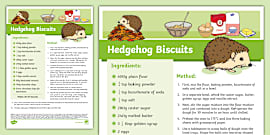 Hedgehog Bread | Printable Recipe Cards for Preschoolers