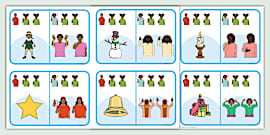 Auslan Christmas Matching Cards - Auslan Resources
