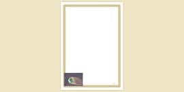 FREE! - Simple Blank Cave Cricket Page Border | Twinkl
