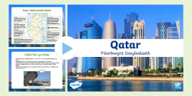 KS2 Qatar Fact Cards - Geography (teacher made) - Twinkl