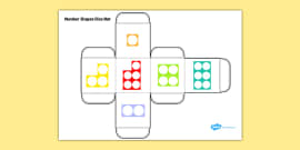 Dice Net (1-10) - Craft Template - Classroom Resource