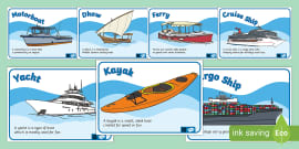 Water Transport Small World Characters - Twinkl