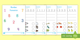 Formation of Numbers Lesson Plan - 0 - 10 Activity Booklet