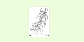 FREE! - Jack Climbing Beanstalk Colouring Sheet | Colouring Sheets