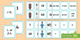 Japanese Number Mats (teacher made)