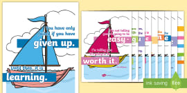 Motivational Display Resources - PSHE Classroom Display Pack