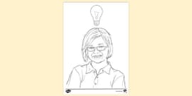 FREE! - Lit Lightbulb Colouring Sheet | Colouring Sheets