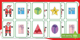 Christmas Matching Mat SEN (teacher made) - Twinkl