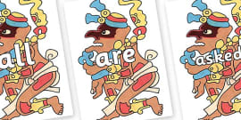 Tricky Words on Rockets (teacher made) - Twinkl