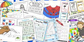EYFS Rainy Day Activity Pack (teacher made)
