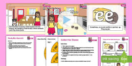 Phase 3 'ee' Words Reveal PowerPoint (teacher made) - Twinkl