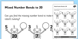 * NEW * Rain Cloud Number Bonds to 10 Maths Activity Sensory Bag