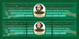 Shakespeare Classroom Quotes Display Posters (teacher made)