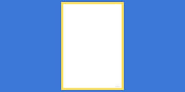 Simple Blank Yellow Page Border Design | Twinkl - Twinkl