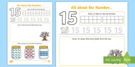 All About Number 16 Worksheet (teacher made)