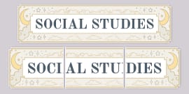 FREE! - 👉 Social Studies Display Banner (Teacher-Made)