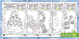 FREE! - Winter Colour by Number (teacher made) - Twinkl