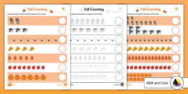 Fall Count and Graph | Fall Season | Twinkl USA - Twinkl