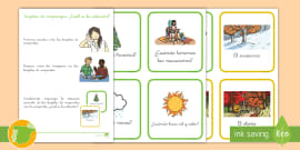 Las estaciones del año Bingo | Las estaciones | Twinkl