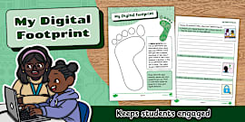 Blank Footprint - Teacher Made - Primary Resources