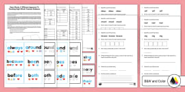 Heart Words Practice Sheets Second Grade Set 1 - Twinkl