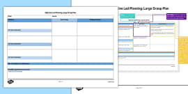 Objective Led Planning- Editable Small Group Template