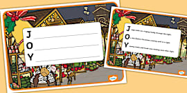 Elves Acrostic Poem Template and Example