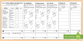KS1 Maths Activities: Year 1 Maths Activity Pack - Twinkl
