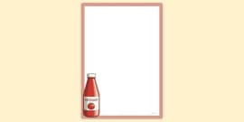 FREE! - Simple Blank Lemon Page Border | Page Borders | Twinkl