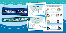 Fill In The Sentence Using 'Before' And 'After' Activity