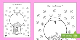 I Spy Numbers 1-10 Activity Pack (teacher made) - Twinkl