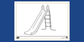 At the Park Colouring Page (teacher made) - Twinkl