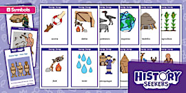 Twinkl Symbols: Stone Age - Iron Age: AAC Mat