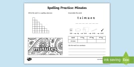 Secretary Spelling Practice Worksheet (teacher made)
