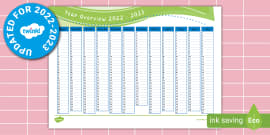 EYFS | Yearly Calendar | Teacher Planner - Twinkl