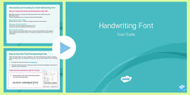 Free Child's Handwriting Fonts Guide | Handwriting Font