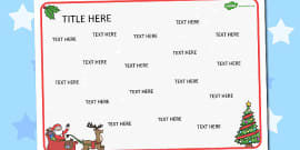 Christmas Cat Themed KS1 Word Mat (teacher made) - Twinkl