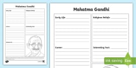 Mahatma Gandhi - Life and Teachings - Twinkl