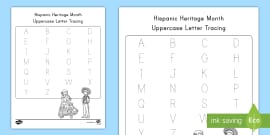 Lowercase Letter Tracing | Hispanic Heritage Month | Twinkl