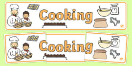 Cooking Actions Display Posters (teacher made)