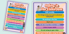 Safety Posters for Classroom Hazards | Teaching Resources