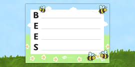 Bees Simile Poem Writing Template,bee poem - Twinkl