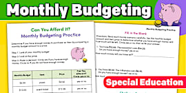 Life Skills: Money for Older Learners | Budgeting Practice