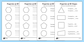 3D Shape Nets KS1 Worksheet / Worksheets (teacher made)