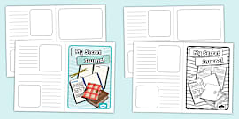 My Winter Break Journal Writing Frame - Twinkl