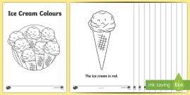 Ice Cream Scoop Template | Ice Cream Day | Twinkl USA