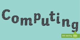 👉 Computing Area Display Lettering - Twinkl - Display