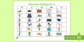 Alternative Spellings ew, u-e, ue Table Worksheet