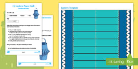 Paper Lantern Craft Template | Primary Arts and Crafts
